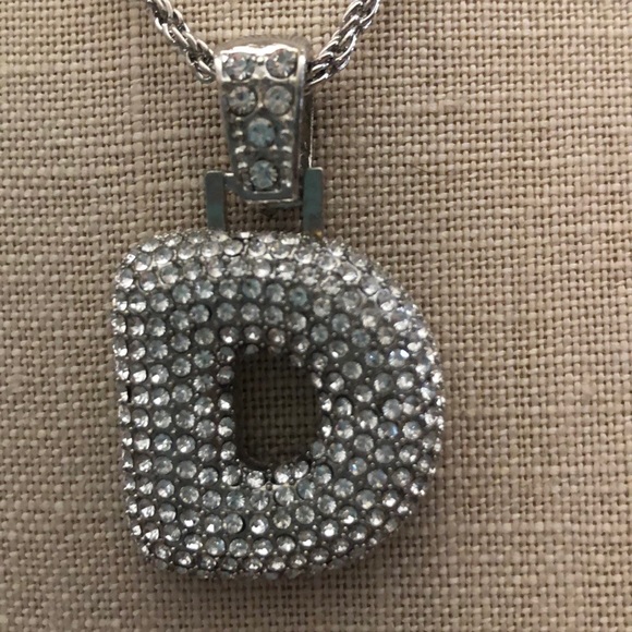 Jewelry | New Silver Ice Bubble Letter Pendant Necklace | Poshmark